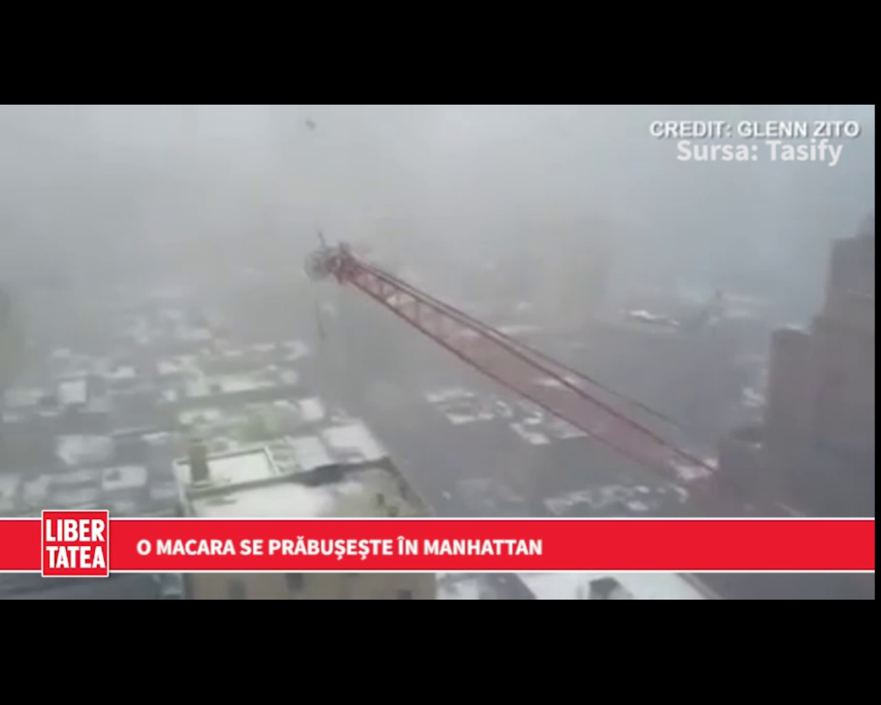 O Macara Se Prăbușește în Manhattan. Sunetul Este înfiorător | VIDEO ...