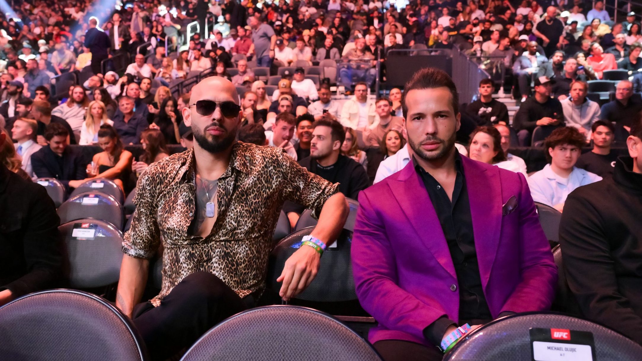 Andrew și Tristan Tate, au fost la o gală UFC în Las Vegas