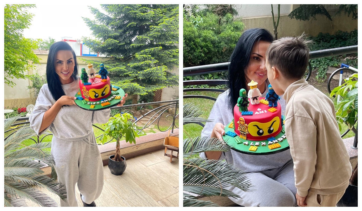 Imagini cu Lavinia Pîrva și Ștefan Bănică Jr., alături de fiul lor ...