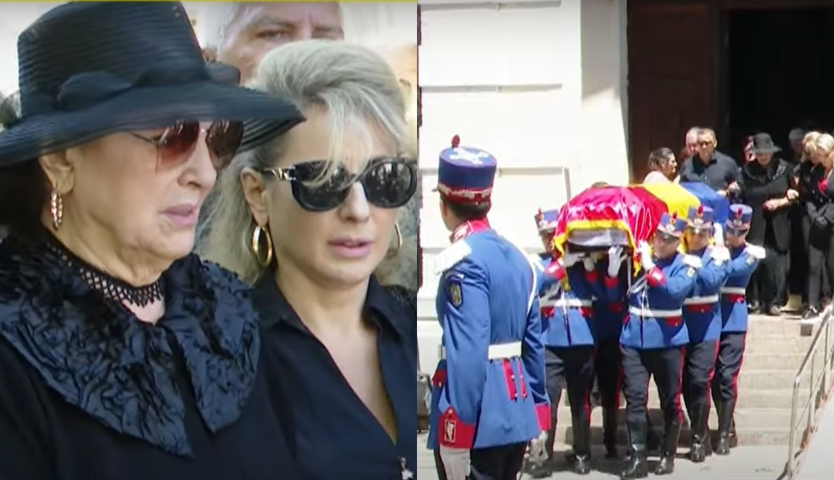 Imagini de la înmormântarea lui Ion Cernea. Soțul Irinei Loghin, condus ...