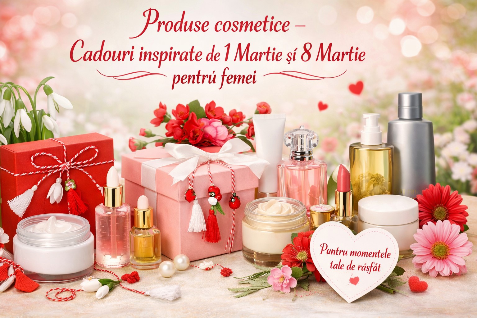 Produse cosmetice – Cadouri inspirate de 1 Martie și 8 Martie pentru femei
